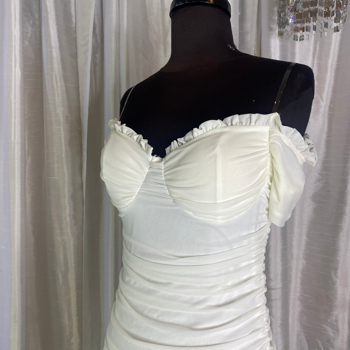 BOUTIQUE Short Cocktail Dress White Size Large – Style Exchange ...