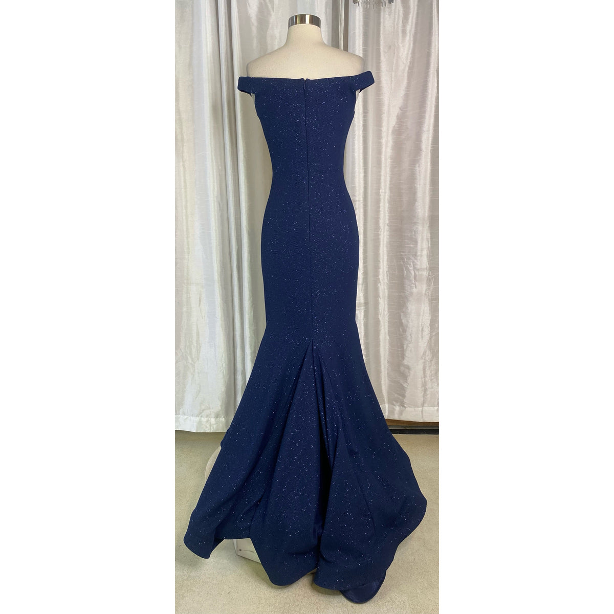 JOVANI Style 55187 Long Gown Navy Size 00 – Style Exchange Boutique PGH